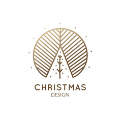 Spruce forest logo Royalty Free Vector Image - VectorStock