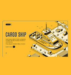 Cargo ship container crane port logistics Vector Image Cargo ship container crane port logistics Vector Image