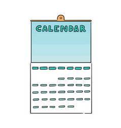 May 2019 wall calendar doodle style Royalty Free Vector