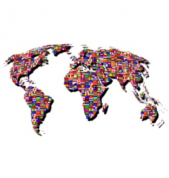 Seamless world flags Royalty Free Vector Image