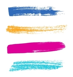 Colorful brush strokes Royalty Free Vector Image