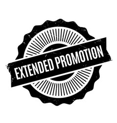 Extended promotion rubber stamp Royalty Free Vector Image