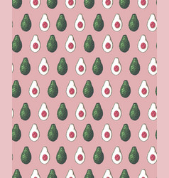 Avocado seamless pattern for print fabric Vector Image