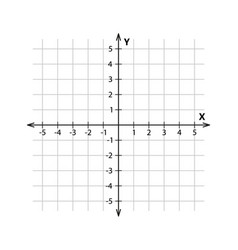 Blank cartesian coordinate system in two Vector Image