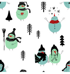 Seamless texture to the Christmas and New Year Vector Image