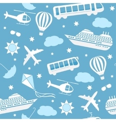 Seamless pattern background travel Royalty Free Vector Image