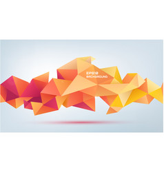 Abstract red background polygon Royalty Free Vector Image