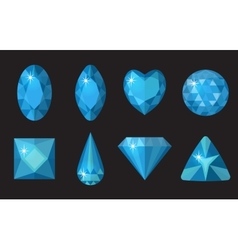 Big blue crystal Royalty Free Vector Image - VectorStock