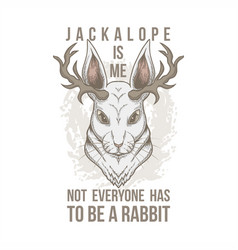 Jackalope logo Royalty Free Vector Image - VectorStock