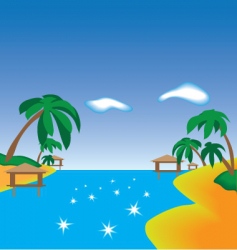 Orange sunset surfing beach Royalty Free Vector Image