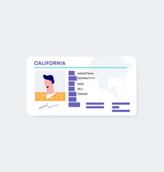 Trainee id card template identification card Vector Image