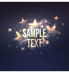 Defocused magic star background Royalty Free Vector Image