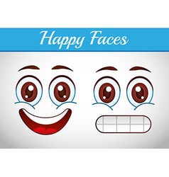 Smiley faces design Royalty Free Vector Image - VectorStock