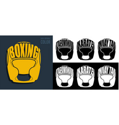 Volumetric letters with name boxing fight 2021 Vector Image