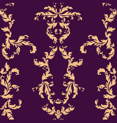 Rococo seamless pattern Royalty Free Vector Image