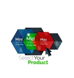 Select choice template Royalty Free Vector Image