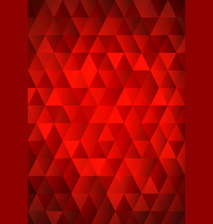Abstract red triangle polygon pattern background Vector Image