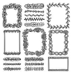 Bullet journal doodle elements Royalty Free Vector Image