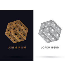 Cube box Royalty Free Vector Image - VectorStock