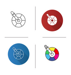 Color picker tool icon Royalty Free Vector Image