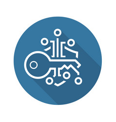 Crypto key management icon Royalty Free Vector Image