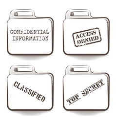 Secret file Royalty Free Vector Image - VectorStock