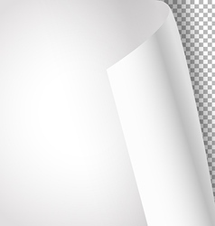 Blank paper sheets with bending corner Royalty Free Vector