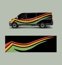 Modern simple design for van graphics vinyl wrap Vector Image