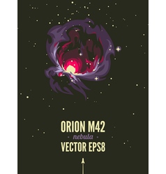 Orion constellation on white background Royalty Free Vector