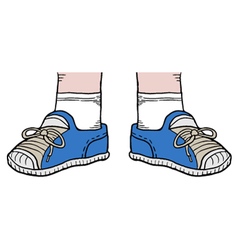 Cartoon feet Royalty Free Vector Image - VectorStock
