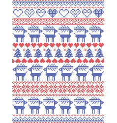 Scandinavian christmas pattern xmas Royalty Free Vector