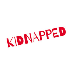 Kidnapped rubber stamp Royalty Free Vector Image