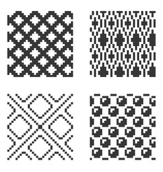 Pixel pattern set Royalty Free Vector Image - VectorStock