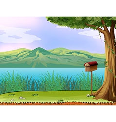 Capital letter f from grass on white Royalty Free Vector