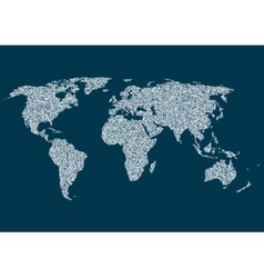World map sketch earth continents rough drawing Vector Image