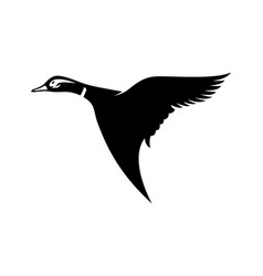Duck hunting template Royalty Free Vector Image