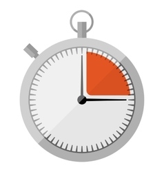 Stopwatch icon - white app button Royalty Free Vector Image