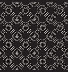 Seamless geometric rounded lines pattern Vector Image