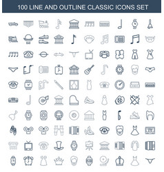 12 classic icons Royalty Free Vector Image - VectorStock