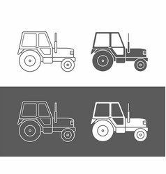 Caterpillar tractor 05 Royalty Free Vector Image