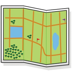 Cartoon map Royalty Free Vector Image - VectorStock