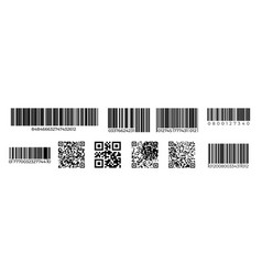 Barcodes product identification stripped sign Vector Image