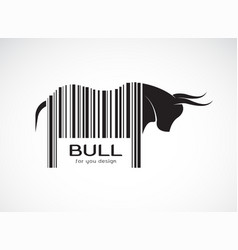 Labrador dog on the body is a barcode animals pet Vector Image
