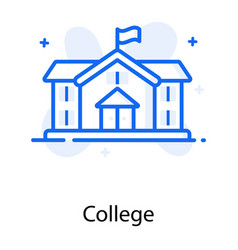 College Royalty Free Vector Image - VectorStock