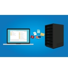 File management storage data folder business Vector Image