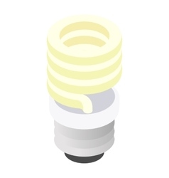 Shining led bulb light icon simple style Vector Image