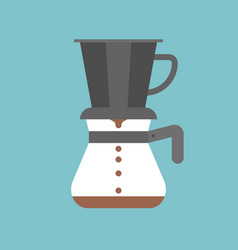 Pour over brewer Royalty Free Vector Image - VectorStock