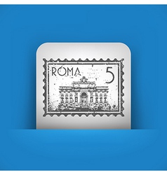 Italy stamp icon Royalty Free Vector Image - VectorStock