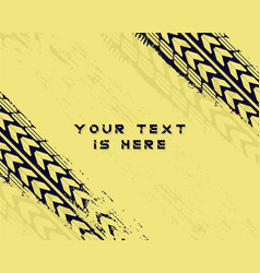 Realistic composition traces Royalty Free Vector Image