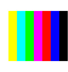 Tv colour bars test card screen smpte television Vector Image
